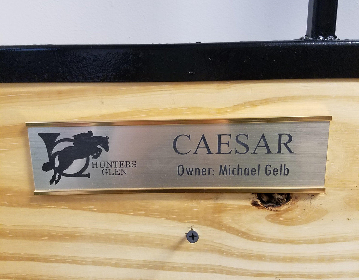 Engraved Plastic Stall Plate - | Wilsun